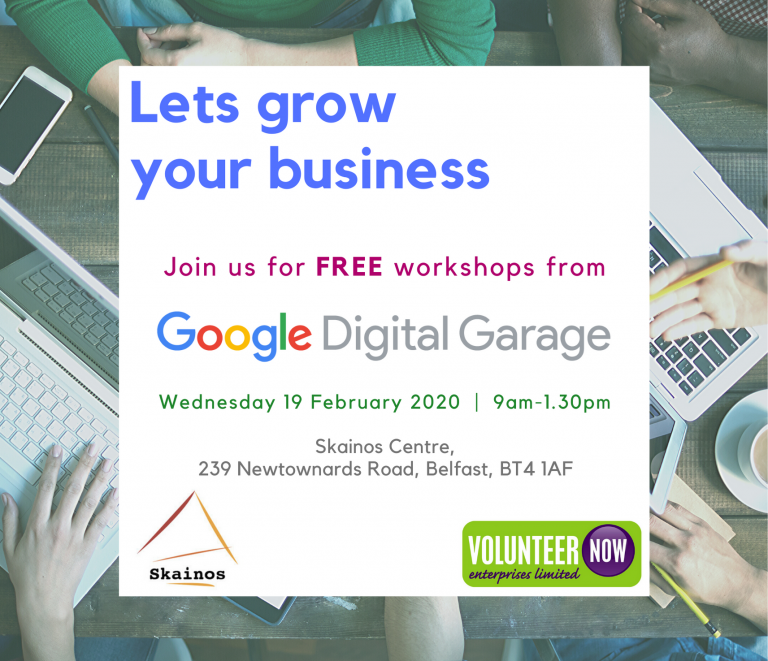 FREE Google Digital Garage Workshops! - Volunteer Now