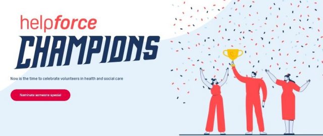 Helpforce Champions Awards 2022 - Celebrating volunteering in Health and Care - Volunteer Now